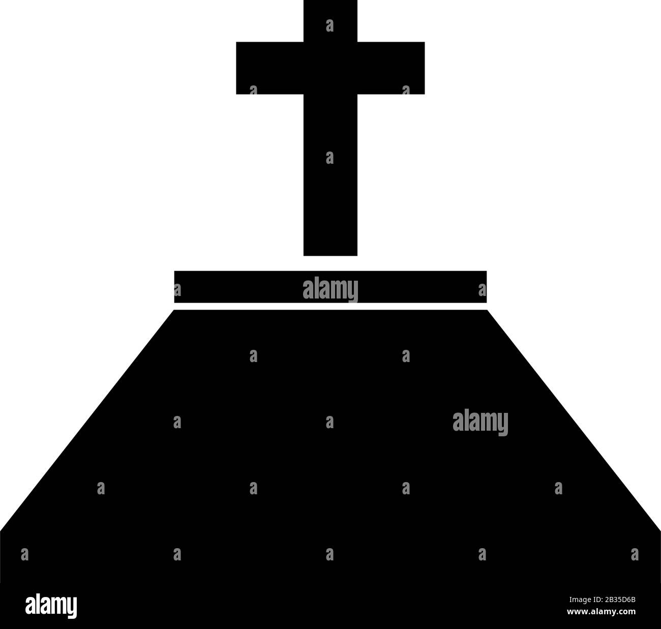 cemetery icon illustrated in vector on white background Stock Vector ...