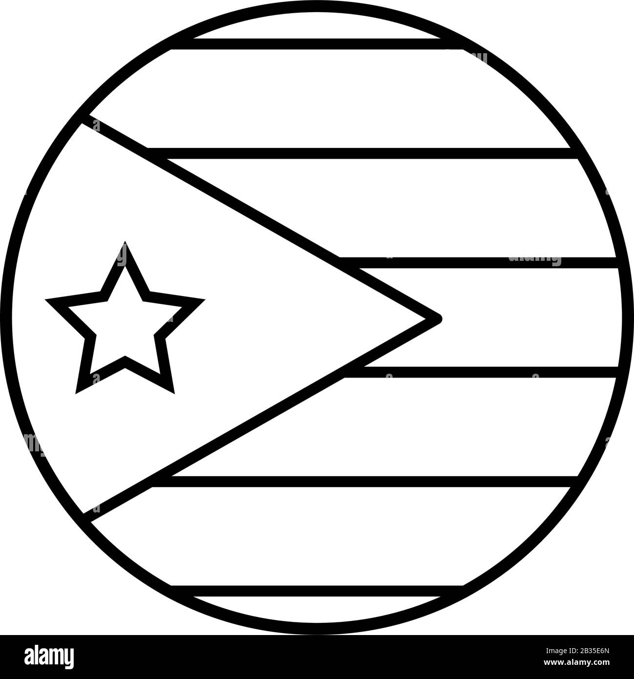 Cuba flag icon illustrated in vector on white background Stock Vector ...