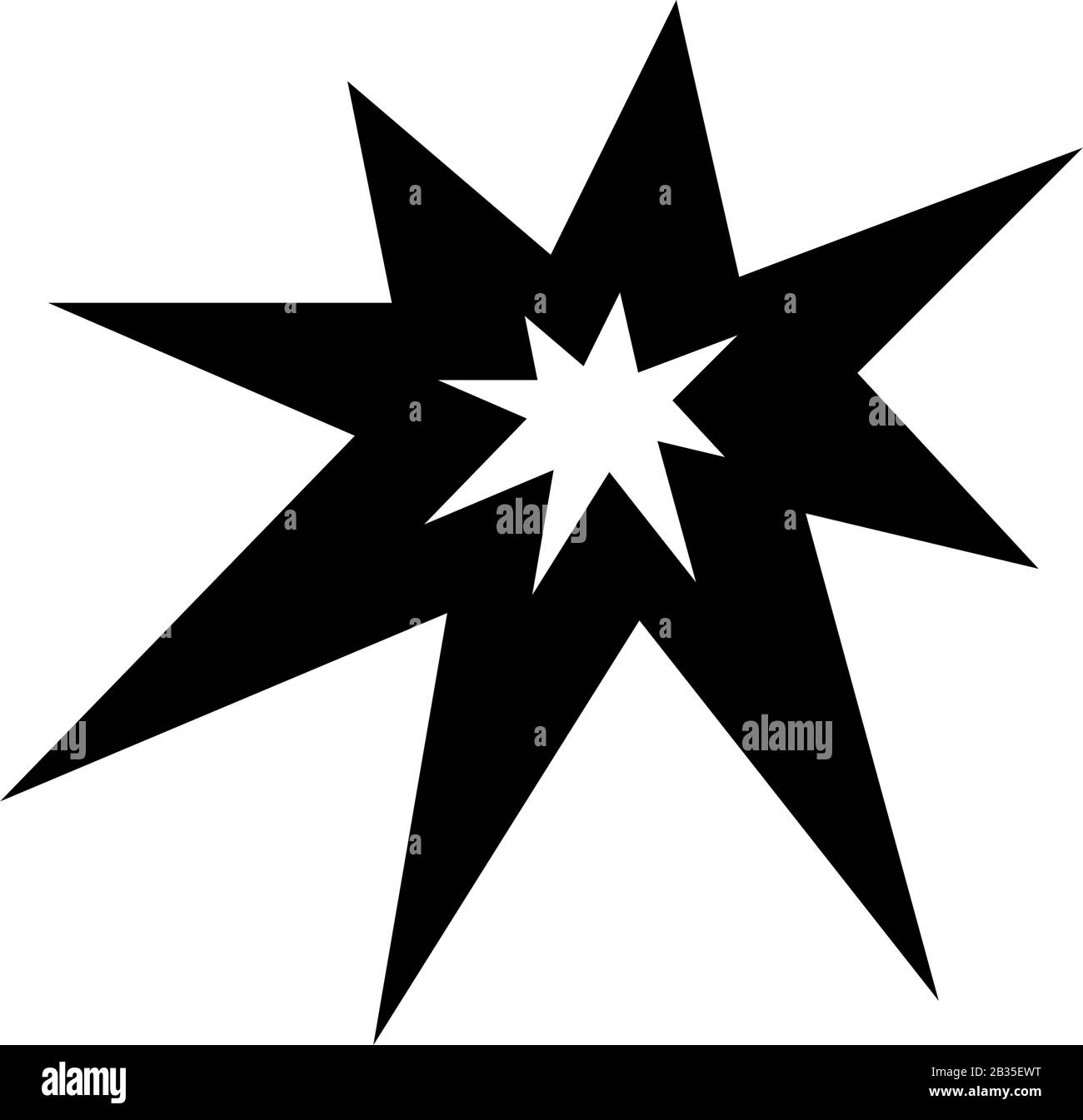 explosion icon illustrated in vector on white background Stock Vector ...