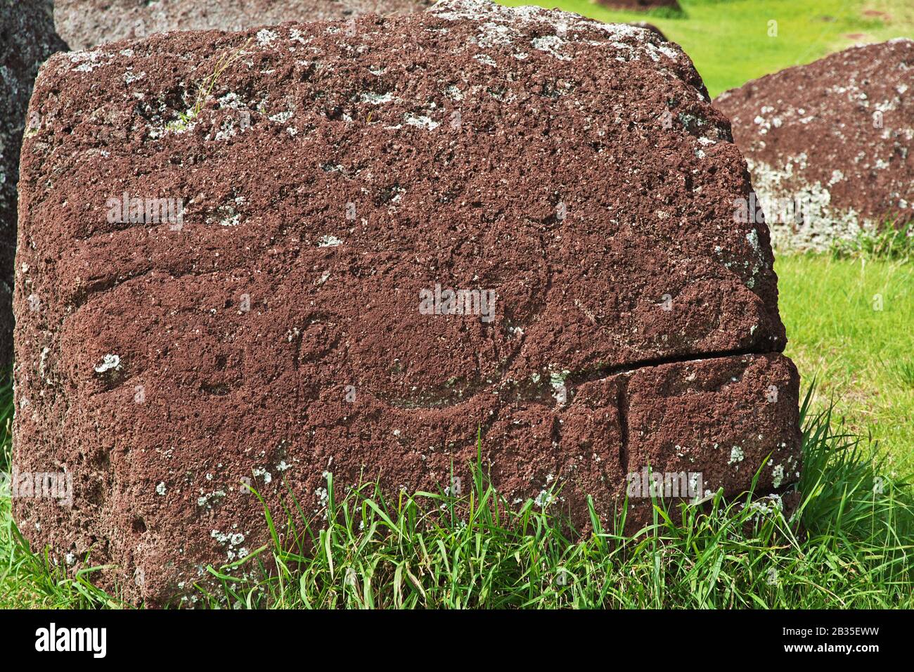 Puna a pau mine on Rapa Nui, Easter Island, Chile Stock Photo - Alamy