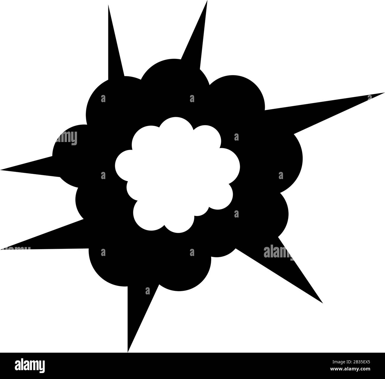 explosion icon illustrated in vector on white background Stock Vector ...