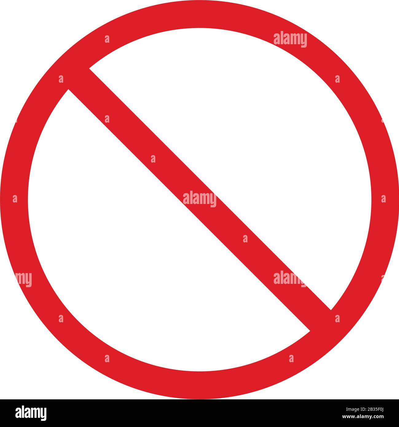prohibition icon illustrated in vector on white background Stock Vector ...