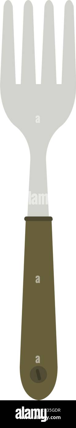 fork icon illustrated in vector on white background Stock Vector Image ...
