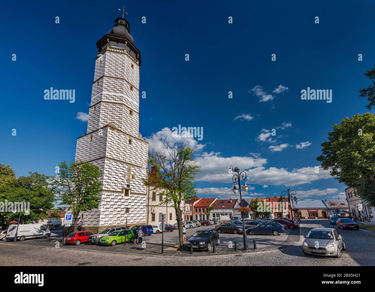 Town Hall Bell Tower, 1569, covered with sgraffito, at Rynek (Market ...