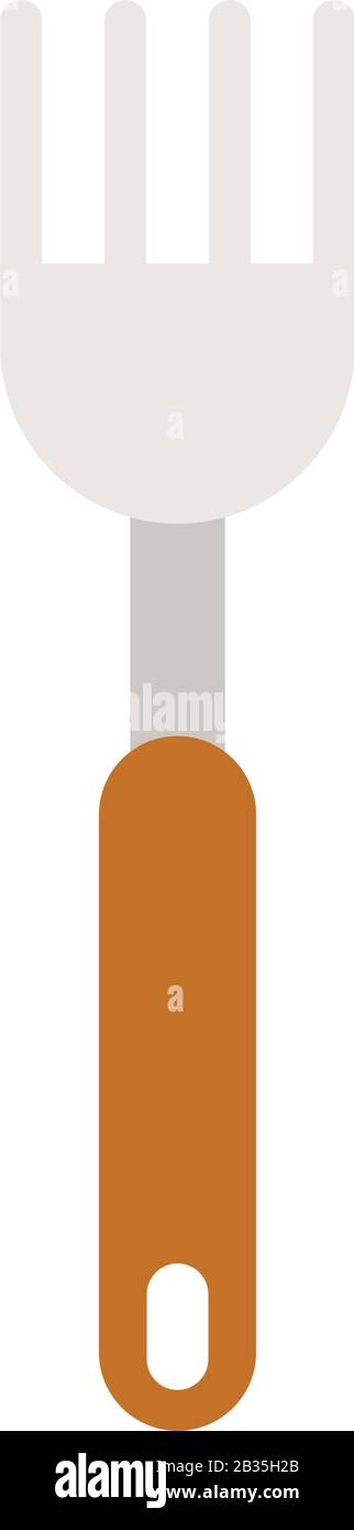 fork icon illustrated in vector on white background Stock Vector Image ...