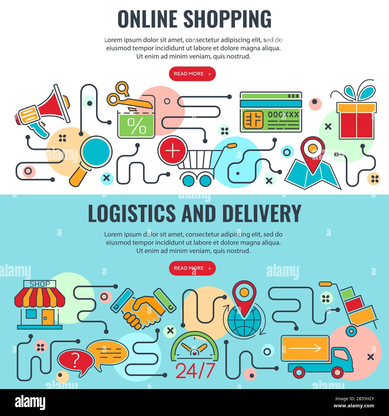 Delivery banner hi-res stock photography and images - Alamy