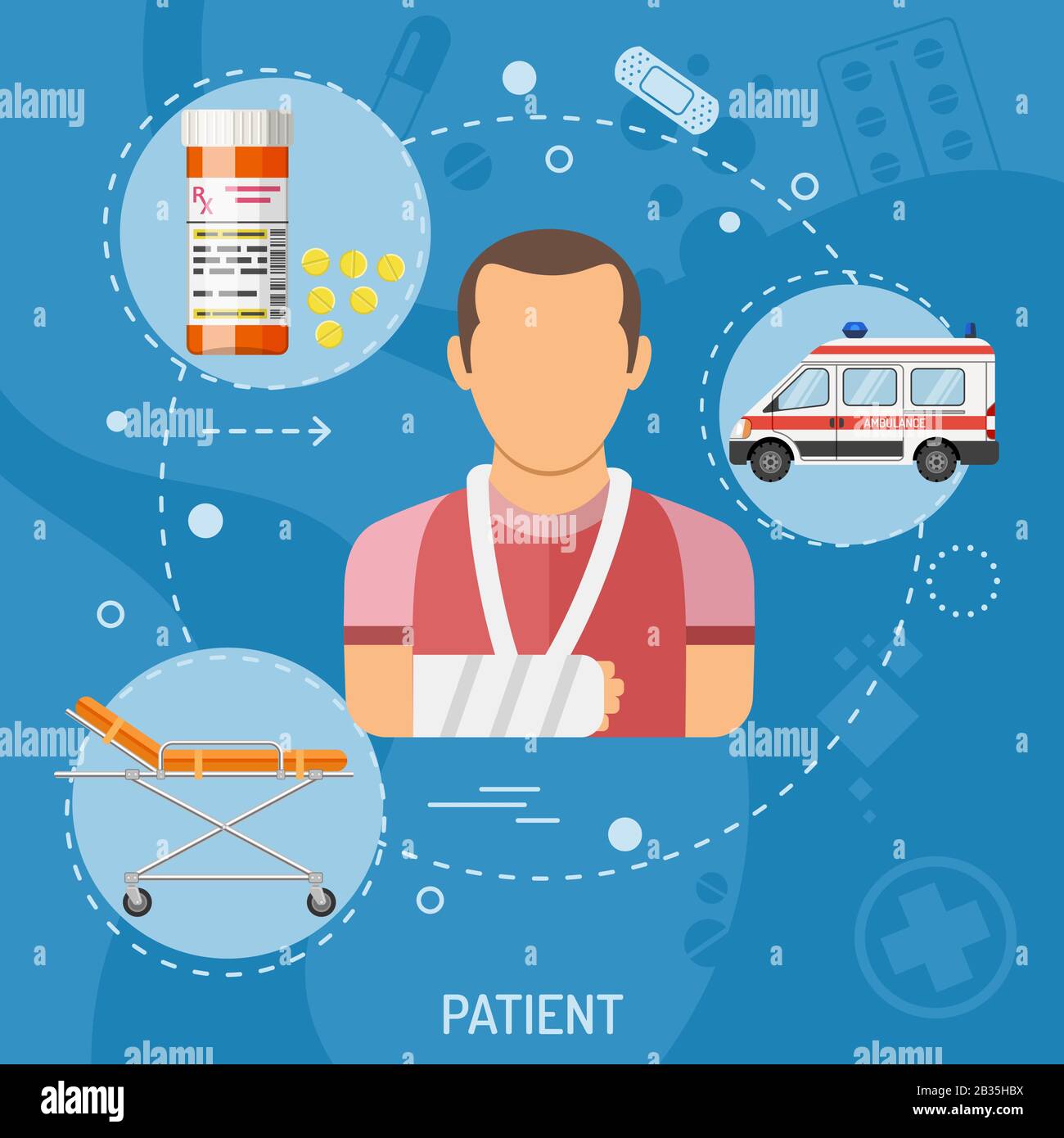 Patient Medical Square Banner Stock Vector Image & Art - Alamy
