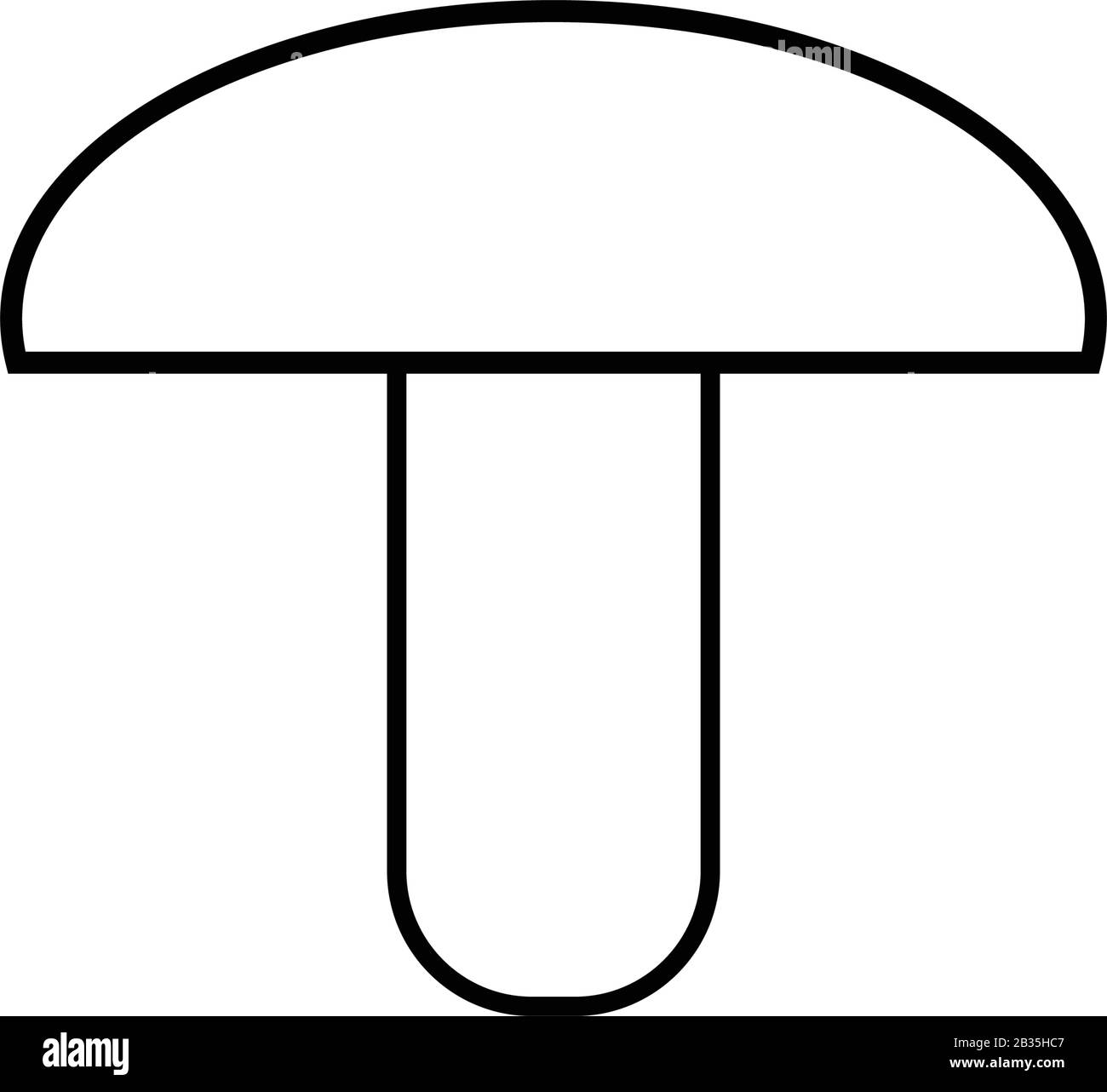 mushroom icon illustrated in vector on white background Stock Vector ...