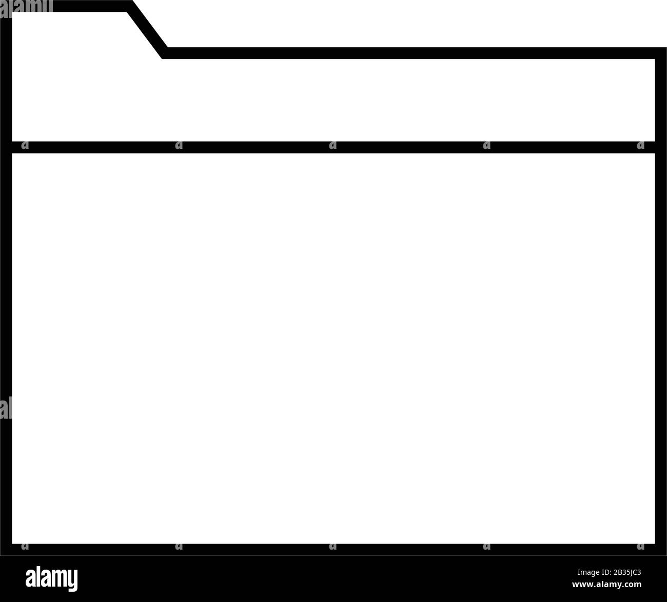 folder icon illustrated in vector on white background Stock Vector ...