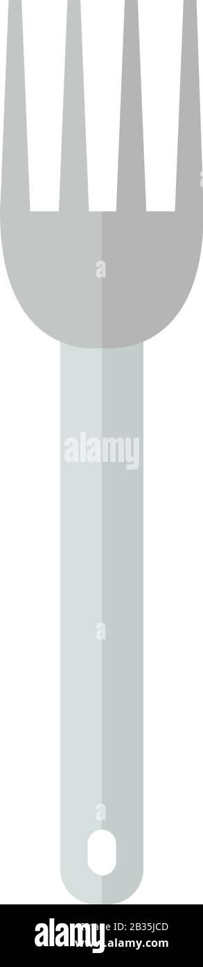 fork icon illustrated in vector on white background Stock Vector Image ...