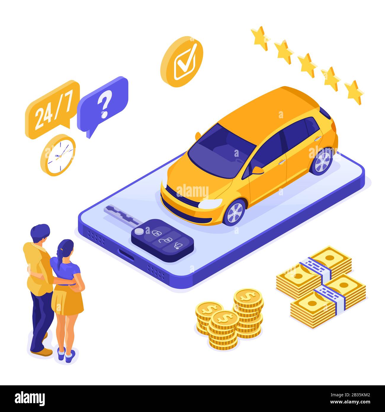Car rental agreement Stock Vector Images - Alamy