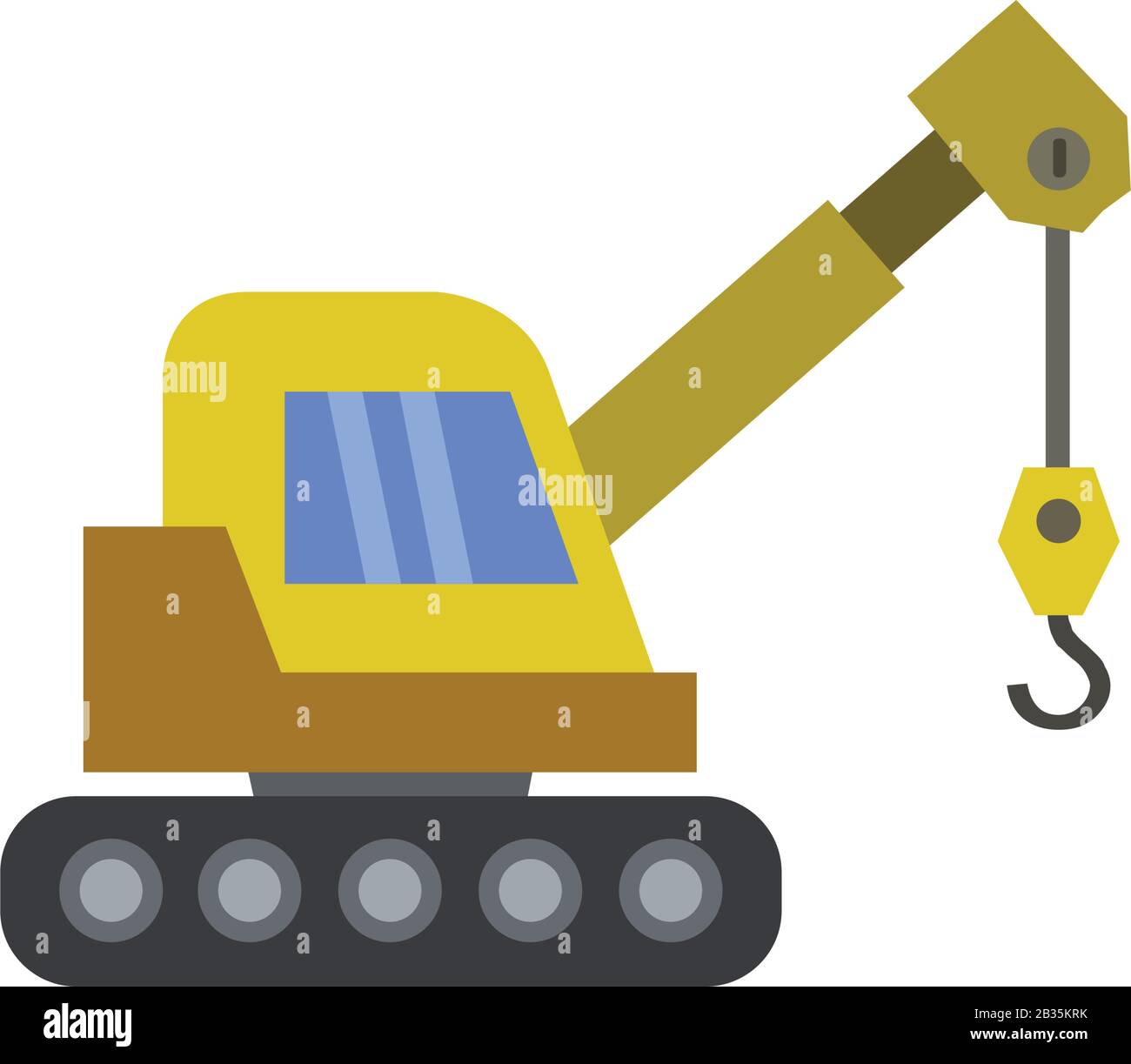 crane icon illustrated in vector on white background Stock Vector Image ...