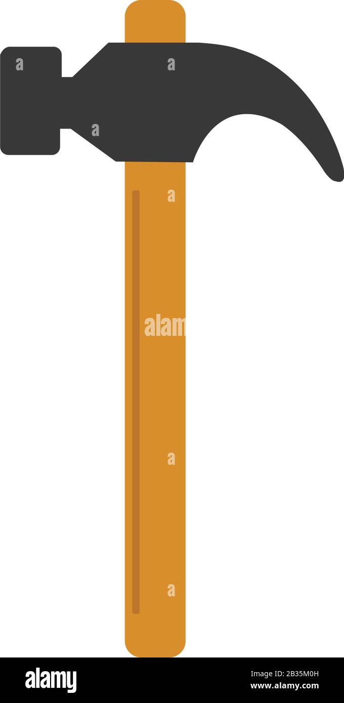 hammer icon illustrated in vector on white background Stock Vector ...