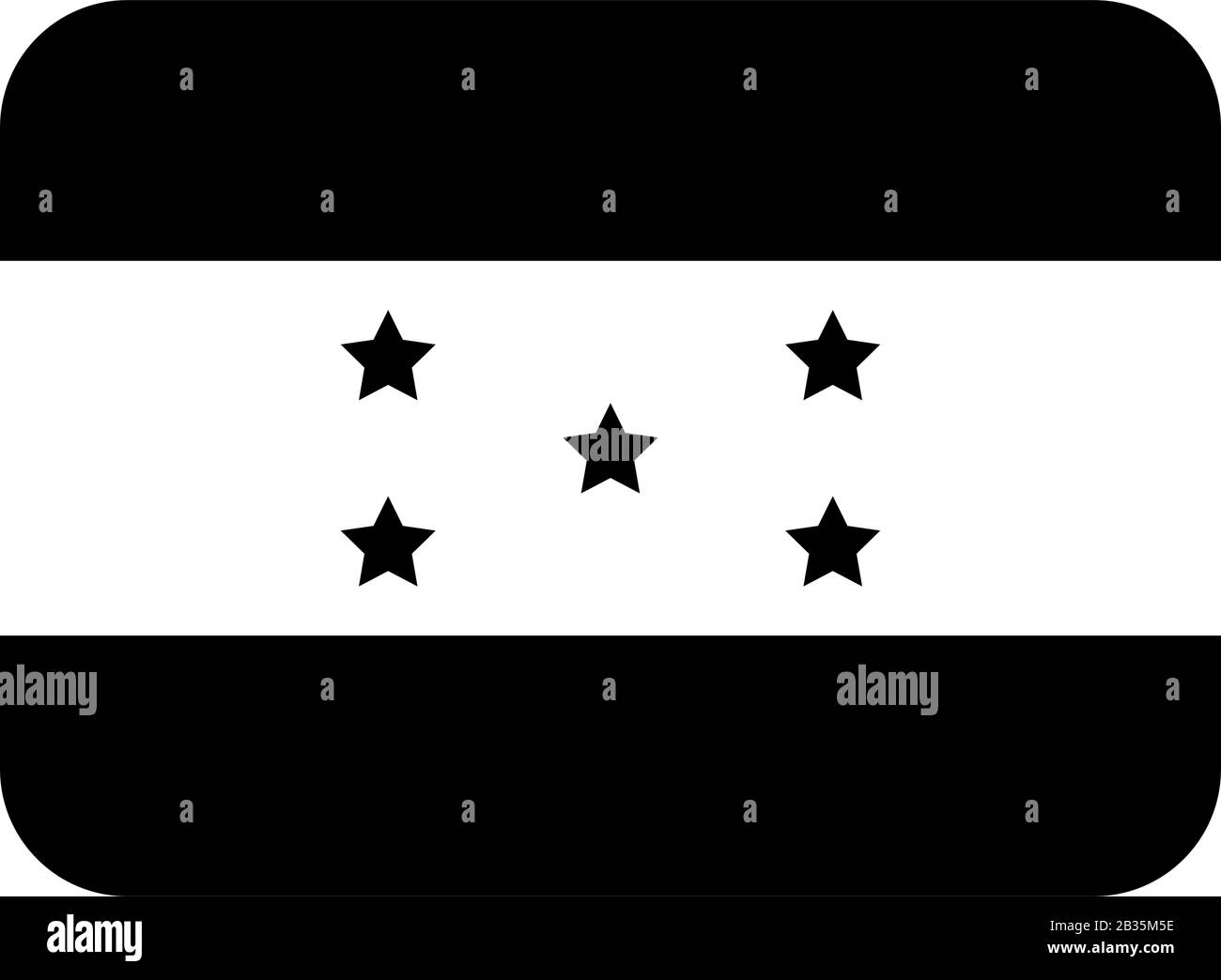 honduras flag icon illustrated in vector on white background Stock ...