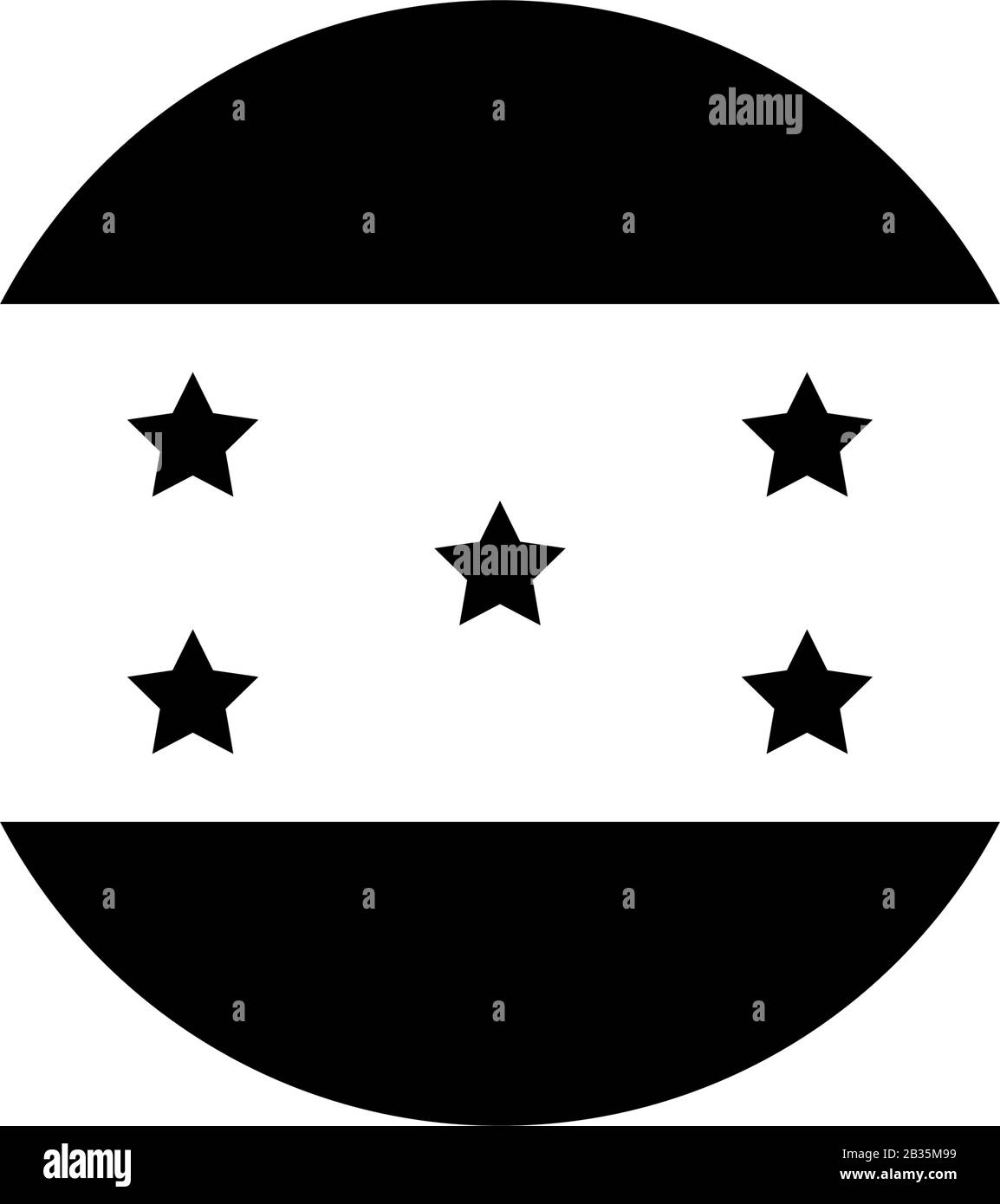 honduras flag icon illustrated in vector on white background Stock ...