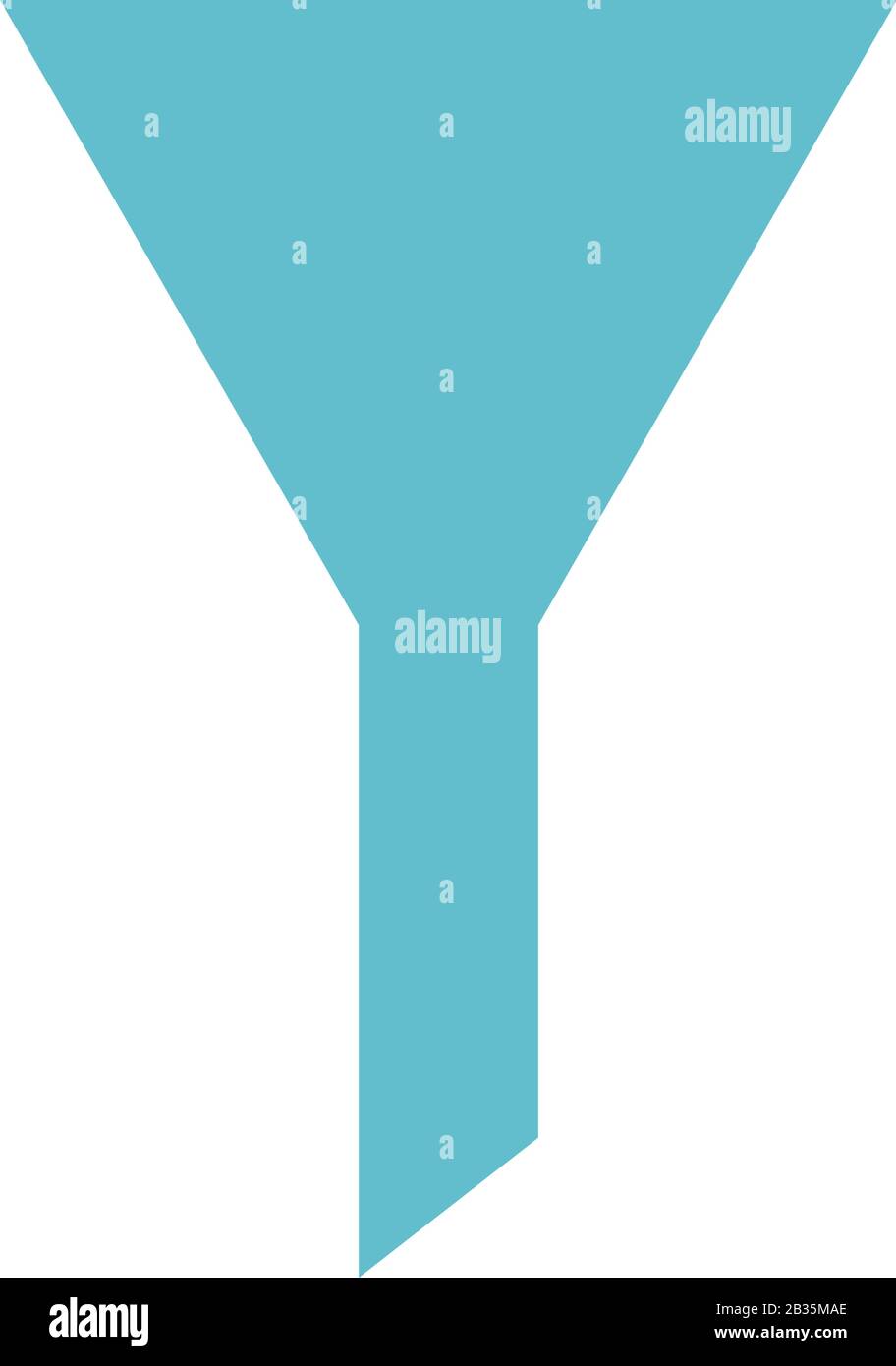funnel icon illustrated in vector on white background Stock Vector ...