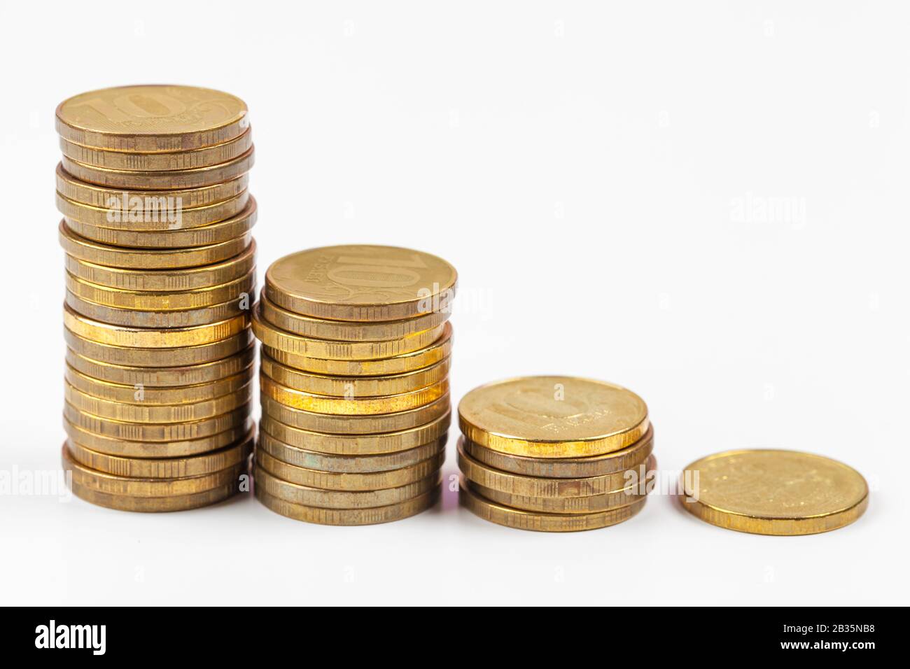Coin stack design Cut Out Stock Images & Pictures - Alamy