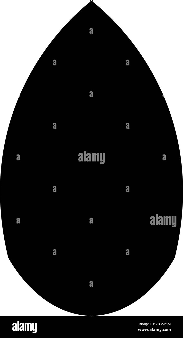 almond icon illustrated in vector on white background Stock Vector ...