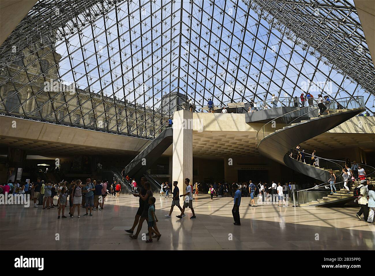 Louvre Museum interior Paris France Stock Photo - Alamy