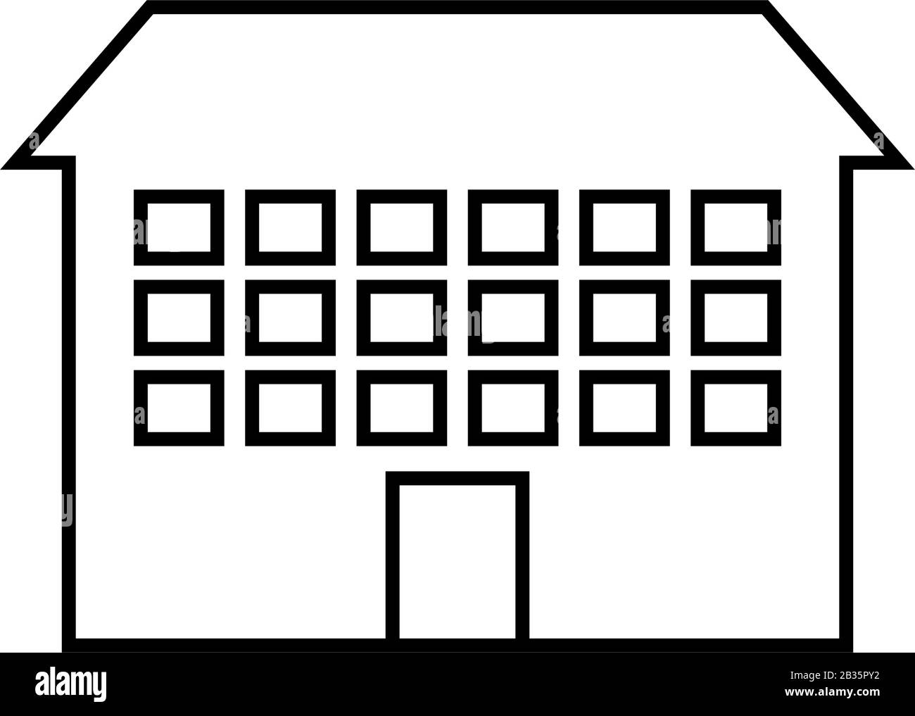 library icon illustrated in vector on white background Stock Vector ...