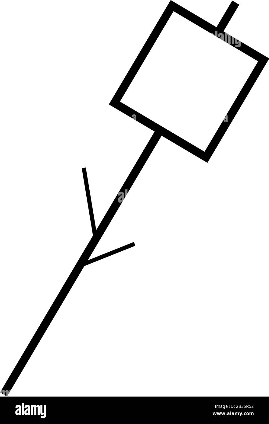 marshmallow icon illustrated in vector on white background Stock Vector ...