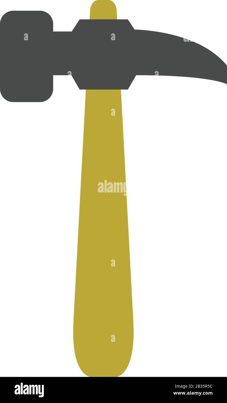 hammer icon illustrated in vector on white background Stock Vector ...