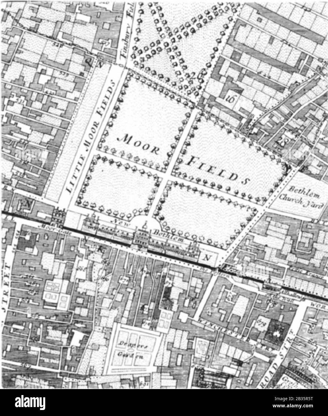 William Morgan, London & c. Actually Surveyed 1682 Stock Photo - Alamy