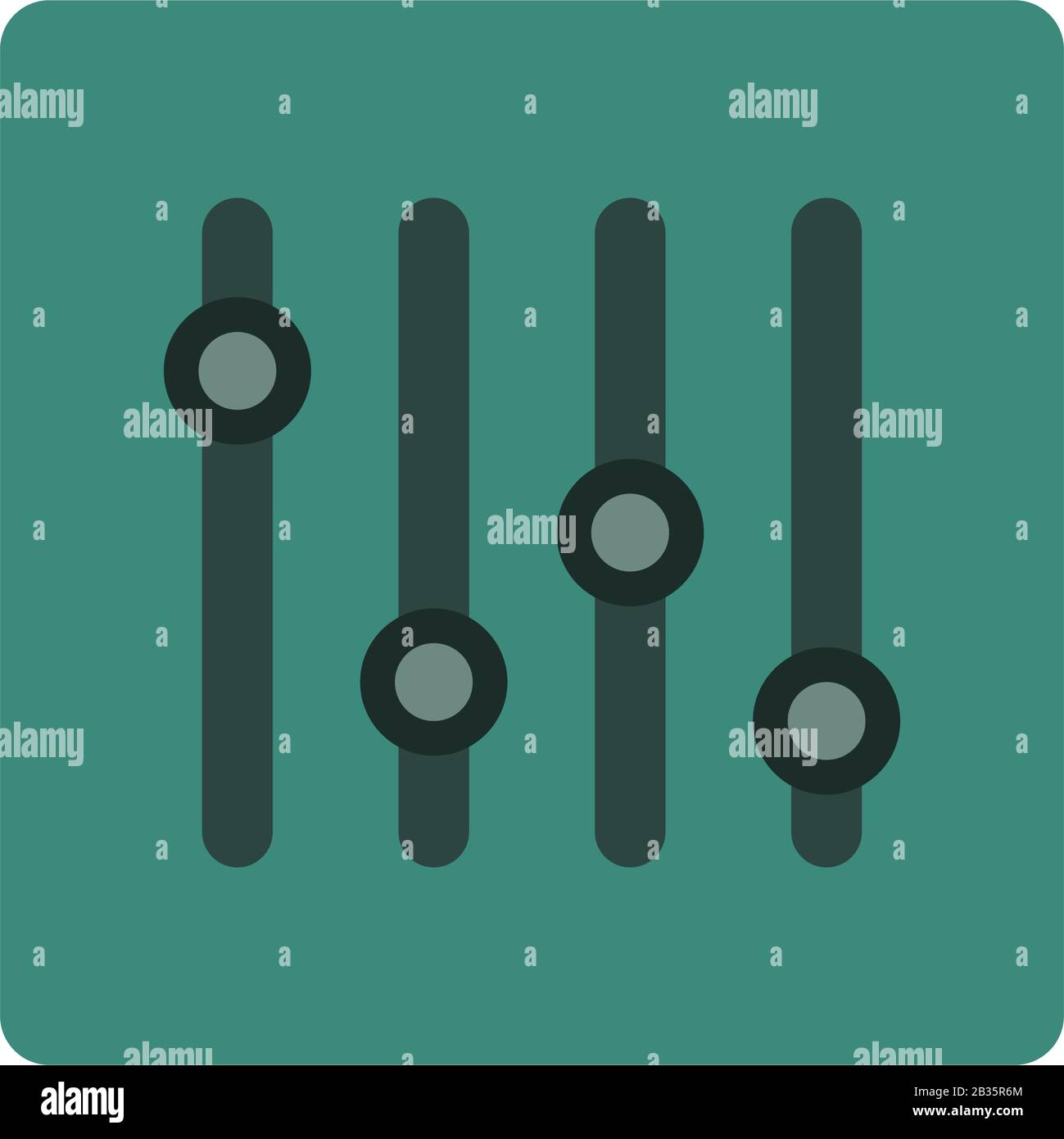 volume mixer icon illustrated in vector on white background Stock ...