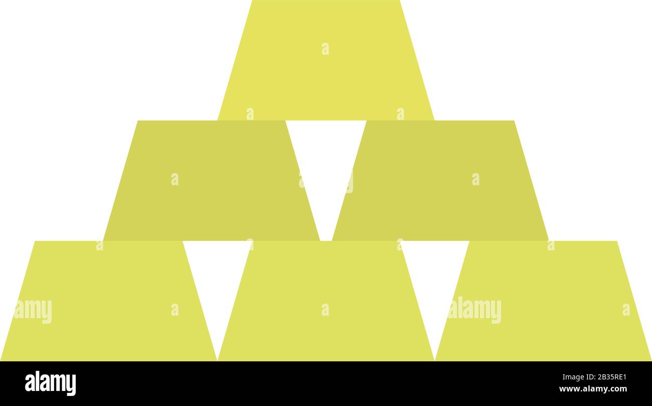 gold bullion icon illustrated in vector on white background Stock ...