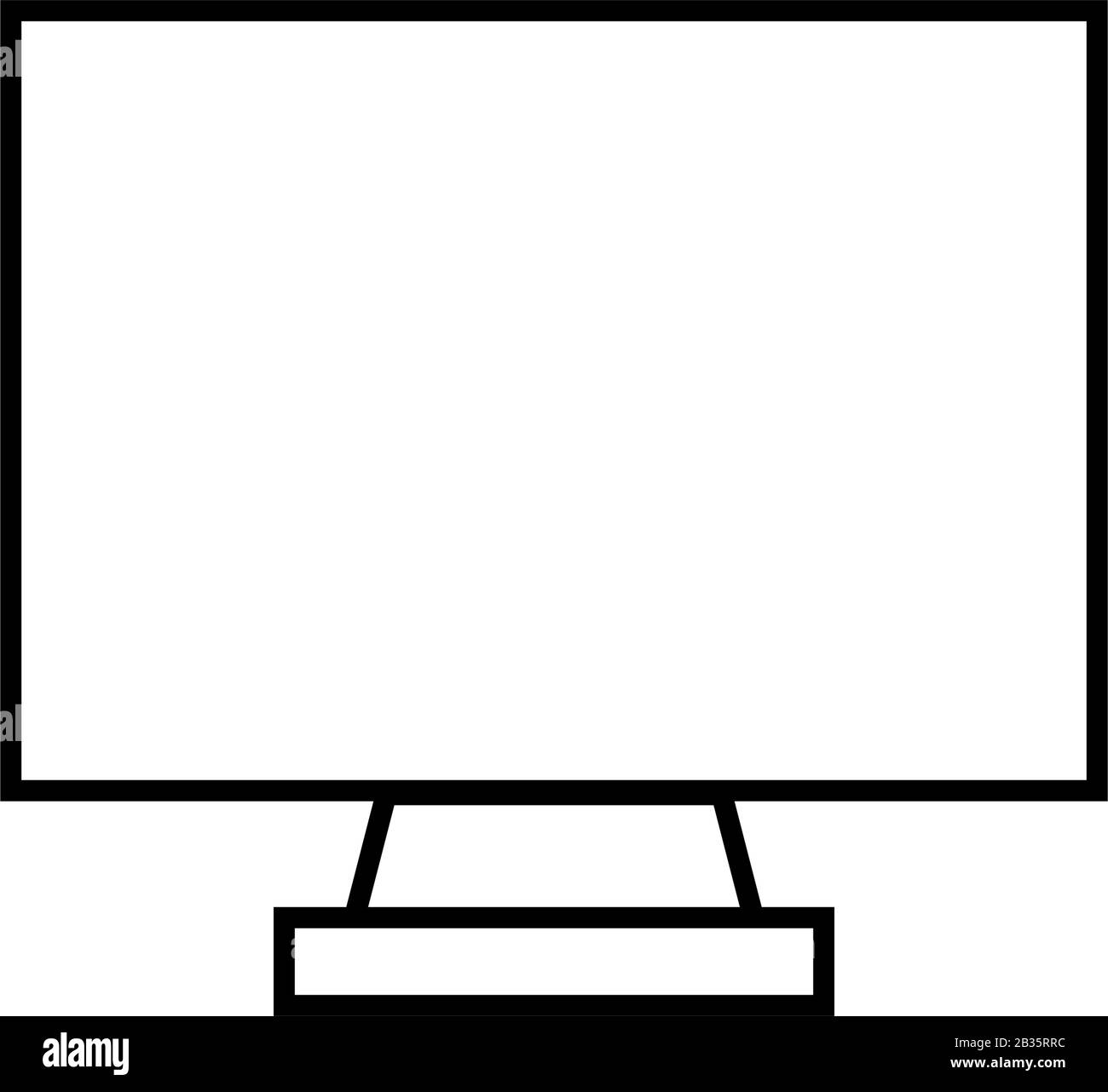 computer monitor icon illustrated in vector on white background Stock ...