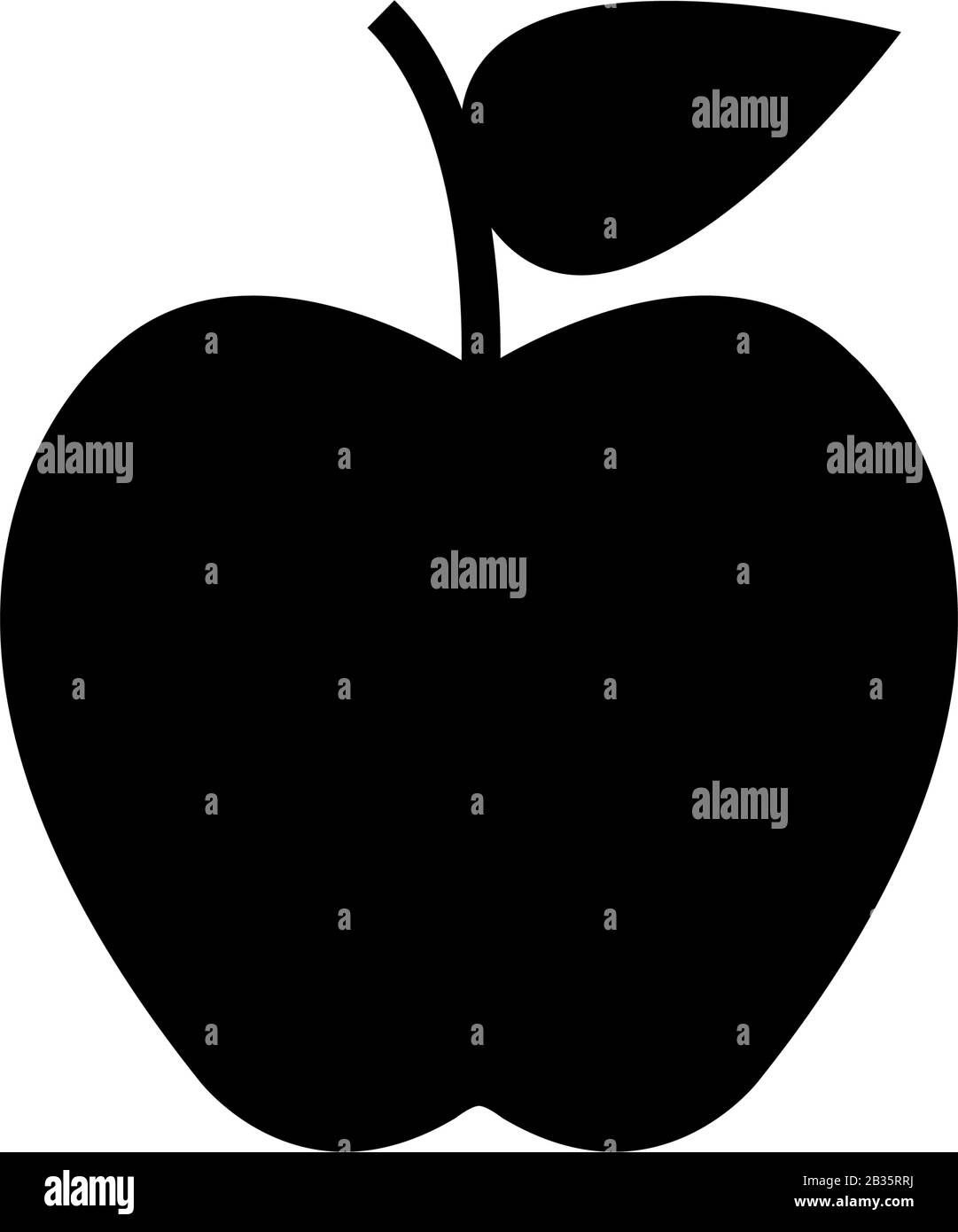 apple icon illustrated in vector on white background Stock Vector Image ...