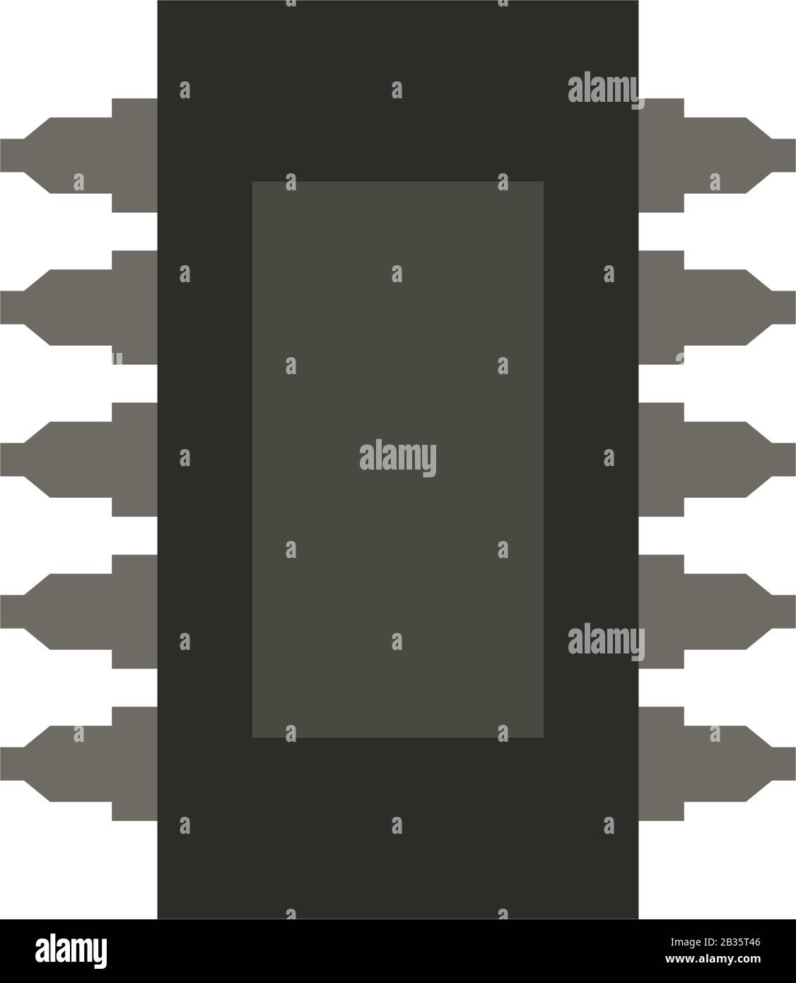 microchip icon illustrated in vector on white background Stock Vector ...