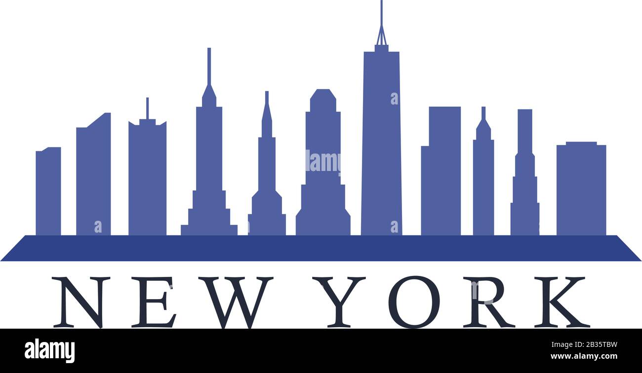 new york icon illustrated in vector on white background Stock Vector ...
