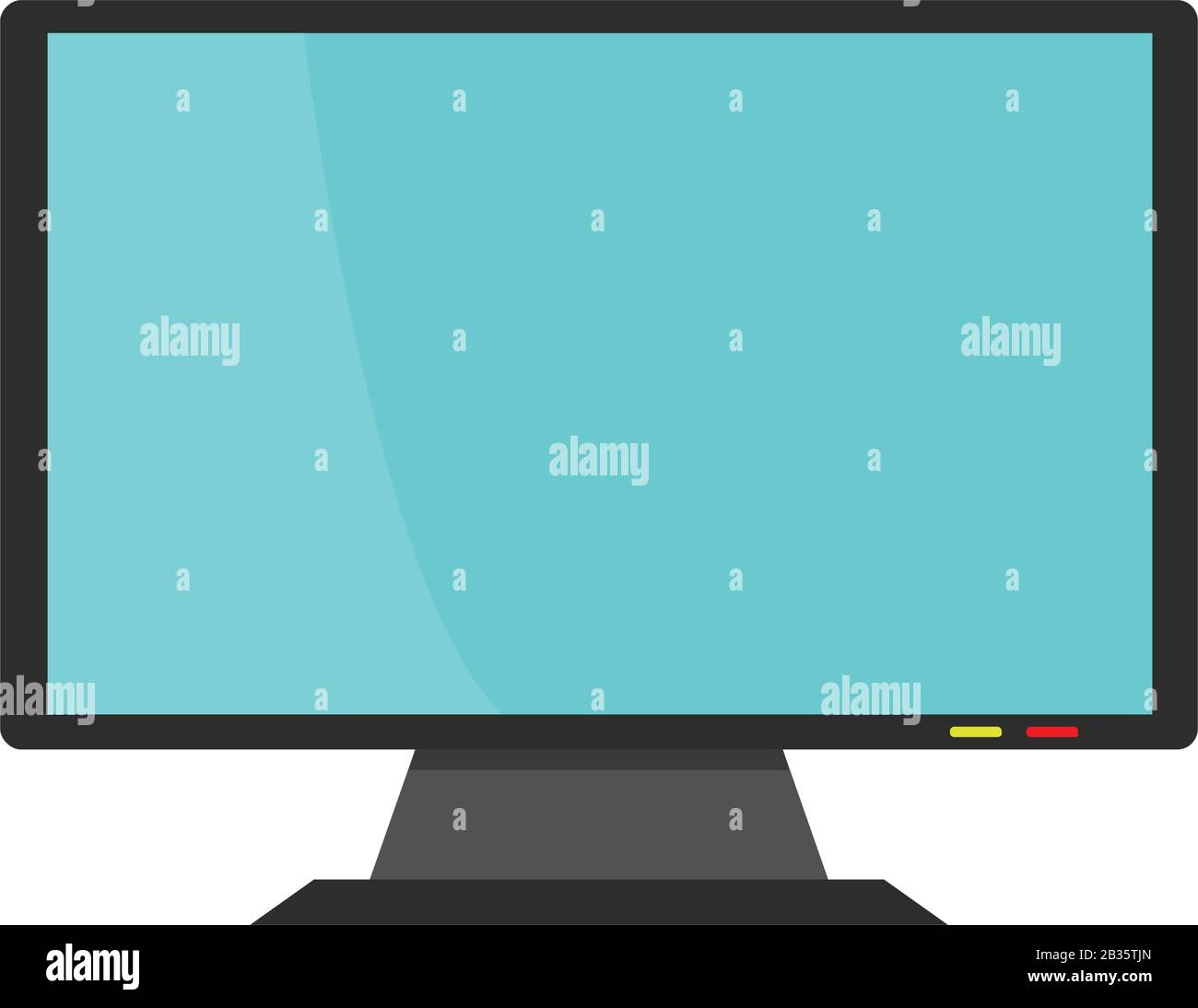 computer monitor icon illustrated in vector on white background Stock ...