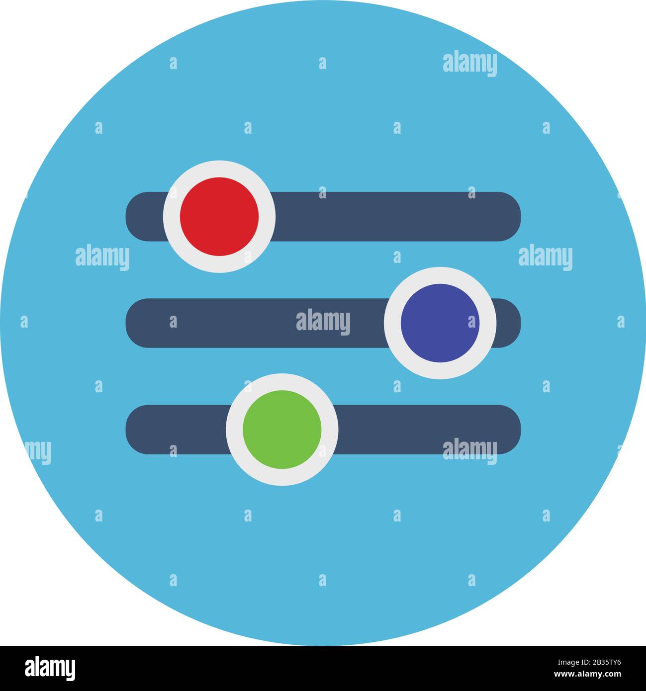 volume mixer icon illustrated in vector on white background Stock ...