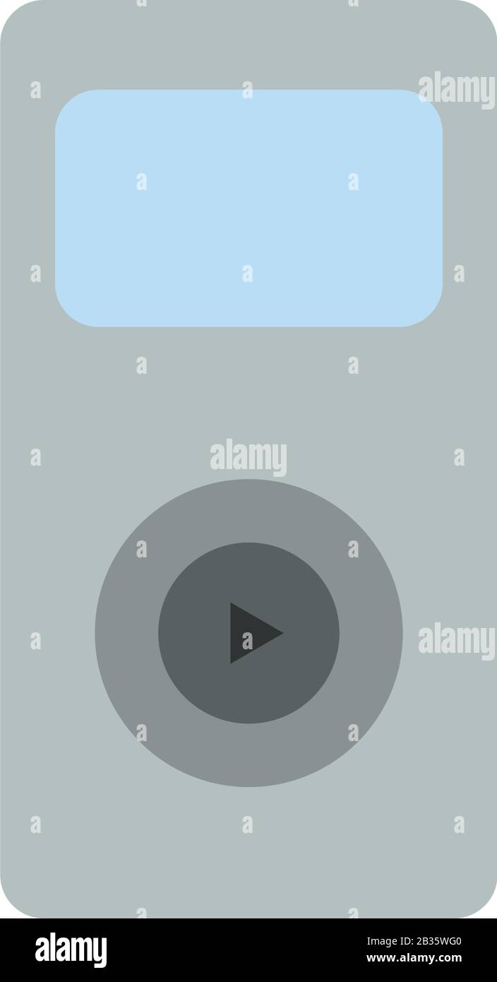 mp3 player icon illustrated in vector on white background Stock Vector ...