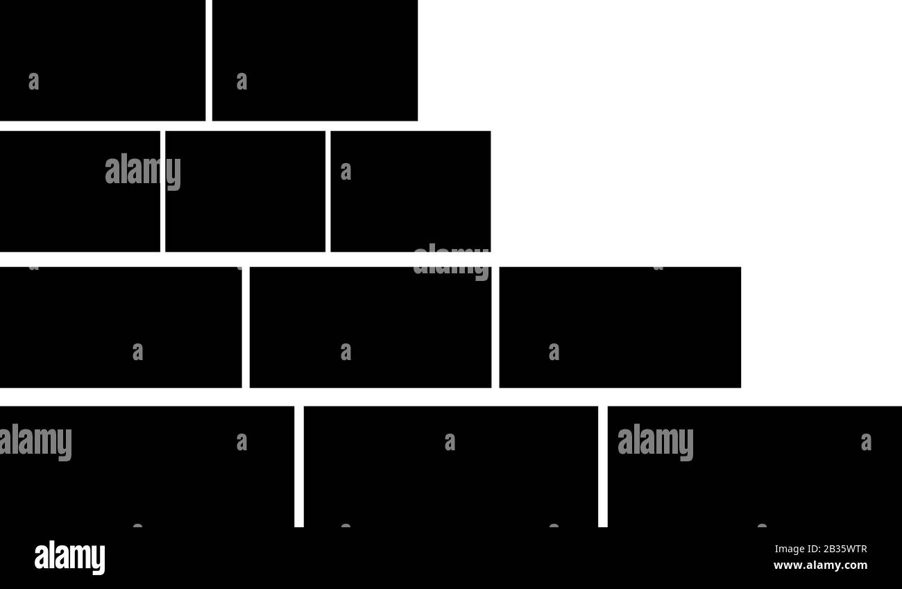 wall icon illustrated in vector on white background Stock Vector Image ...