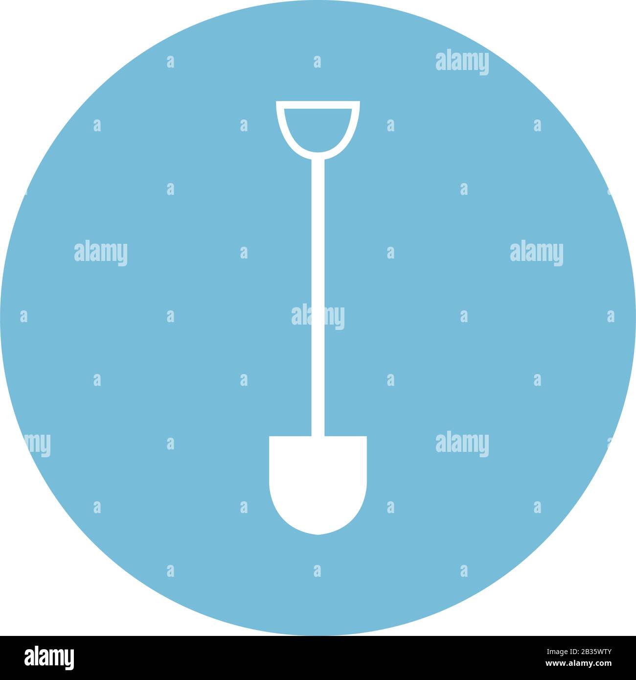 shovel icon illustrated on white background Stock Vector Image & Art ...