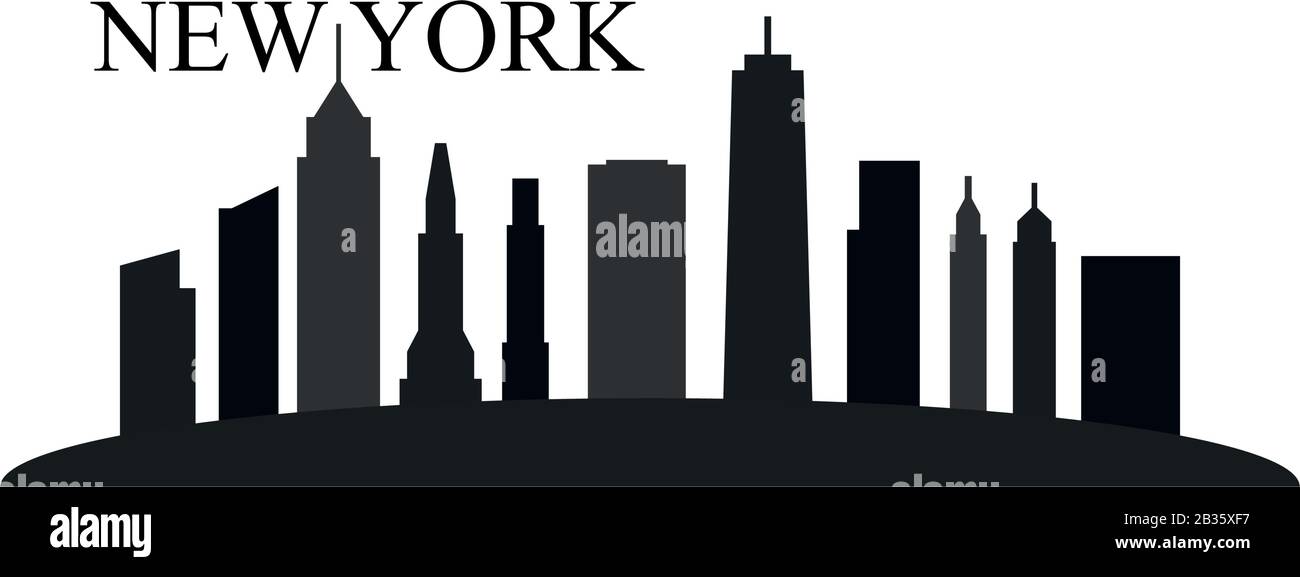 new york icon illustrated in vector on white background Stock Vector ...