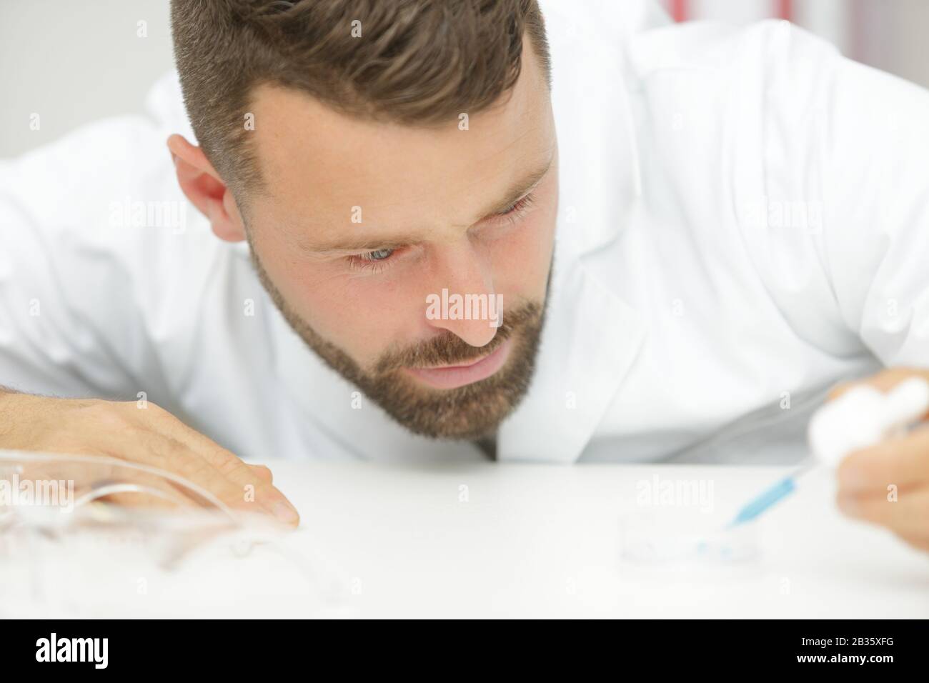 Male caucasian laboratory technician close hi-res stock photography and ...