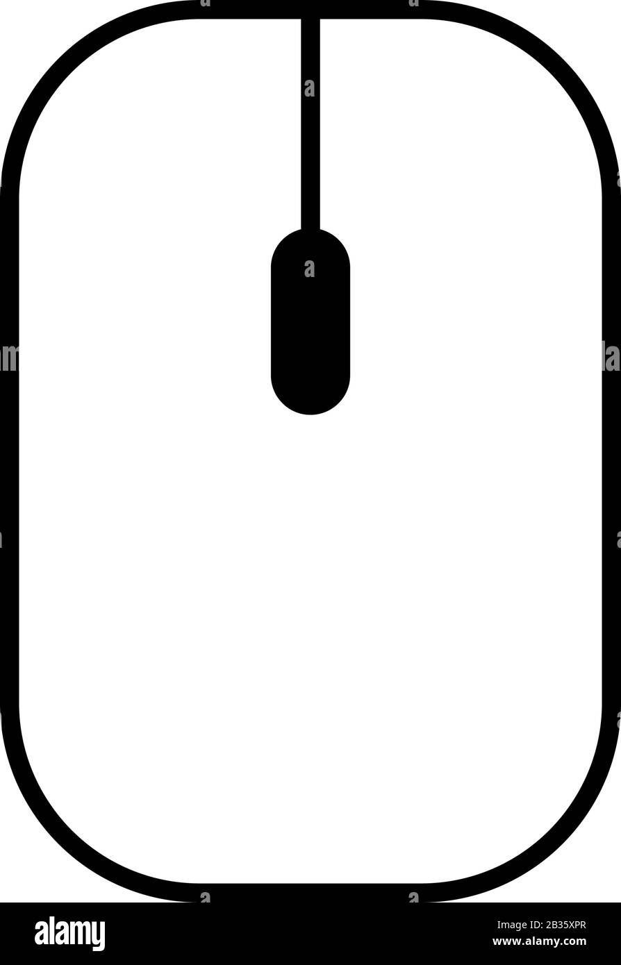 mouse icon illustrated in vector on white background Stock Vector Image ...