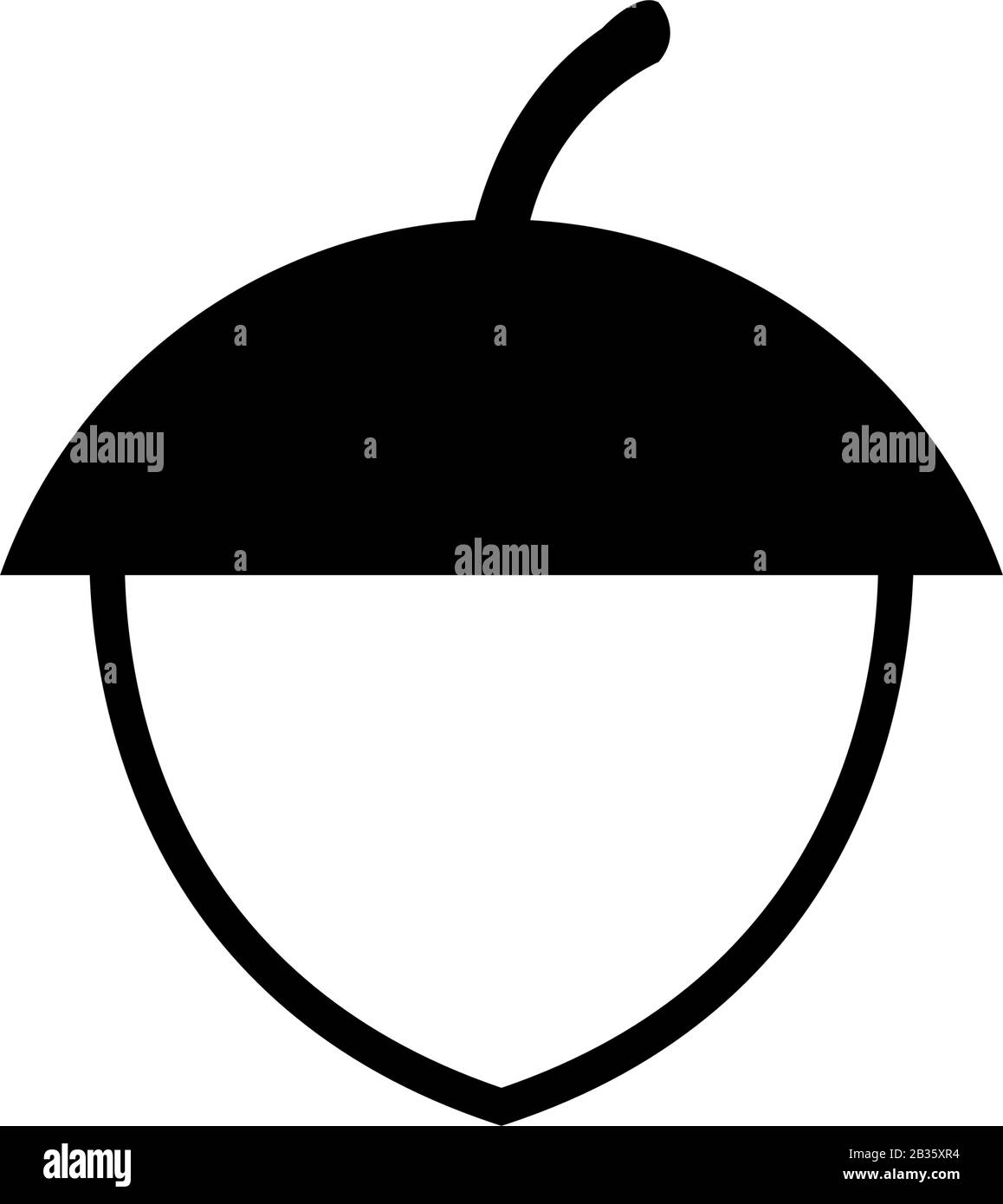 hazelnut icon illustrated in vector on white background Stock Vector ...