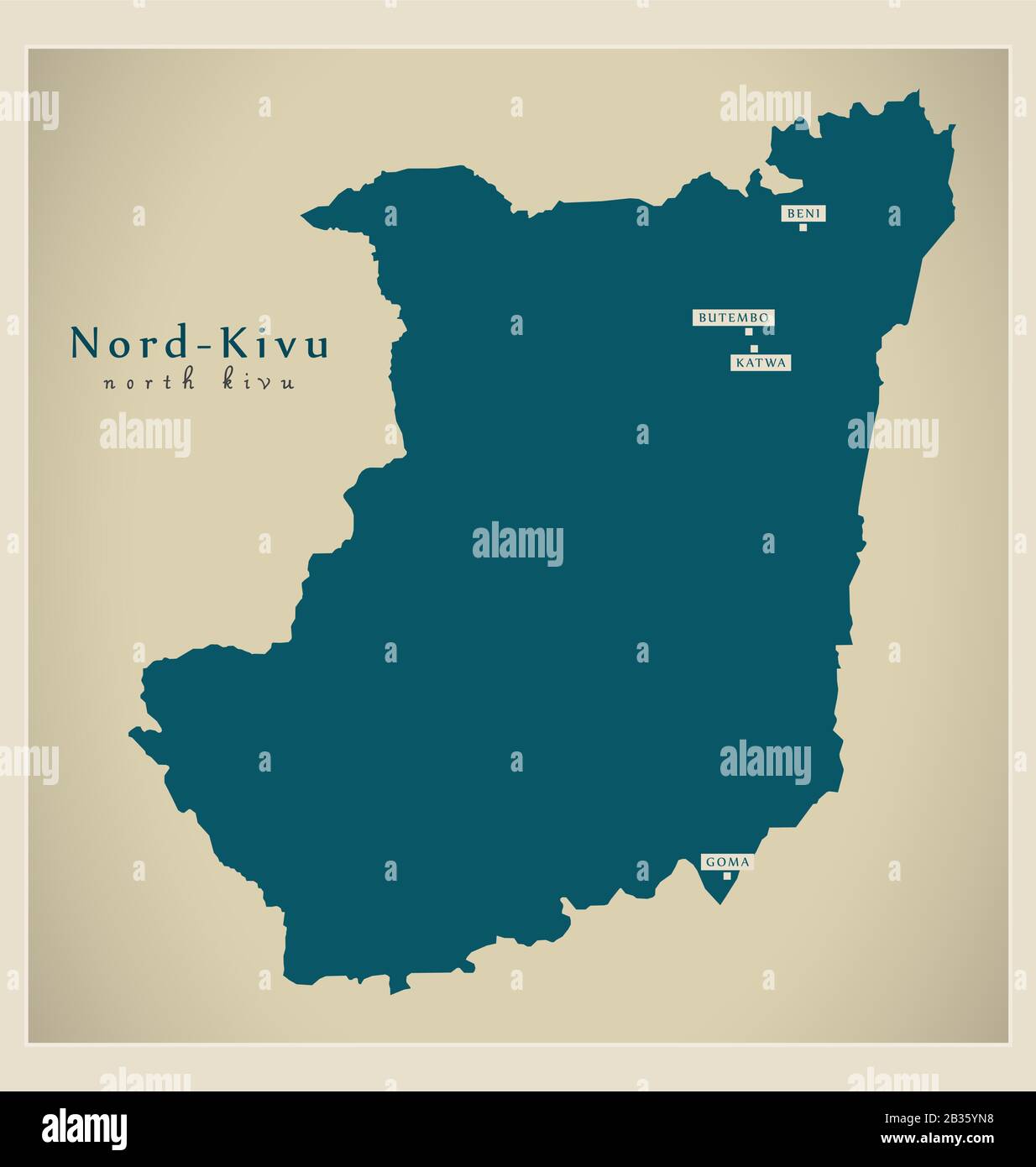 North kivu province map hi-res stock photography and images - Alamy