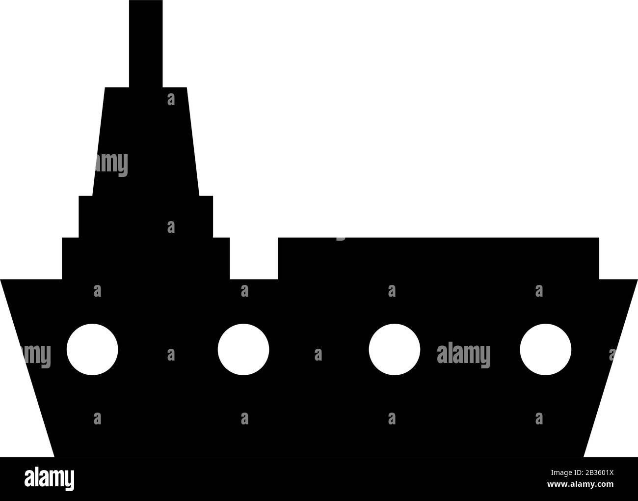 ship icon illustrated in vector on white background Stock Vector Image ...