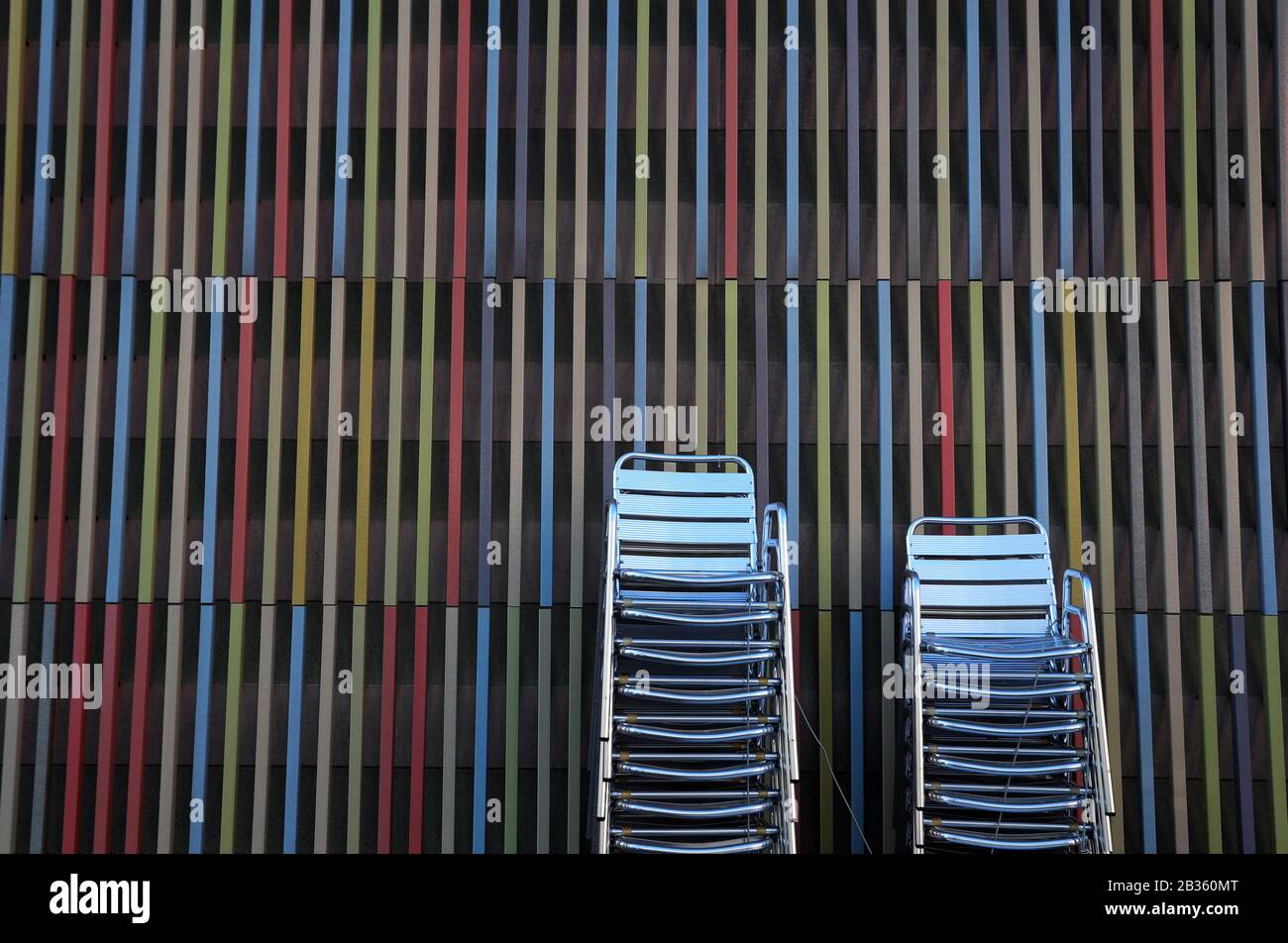 Chairs stacked on top of each other hi-res stock photography and images ...