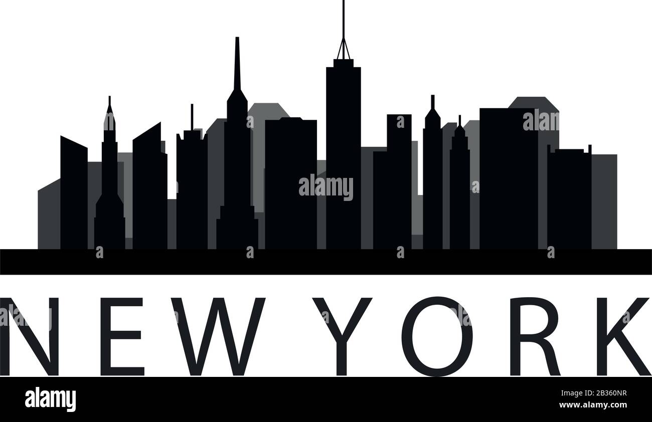 new york icon illustrated in vector on white background Stock Vector ...
