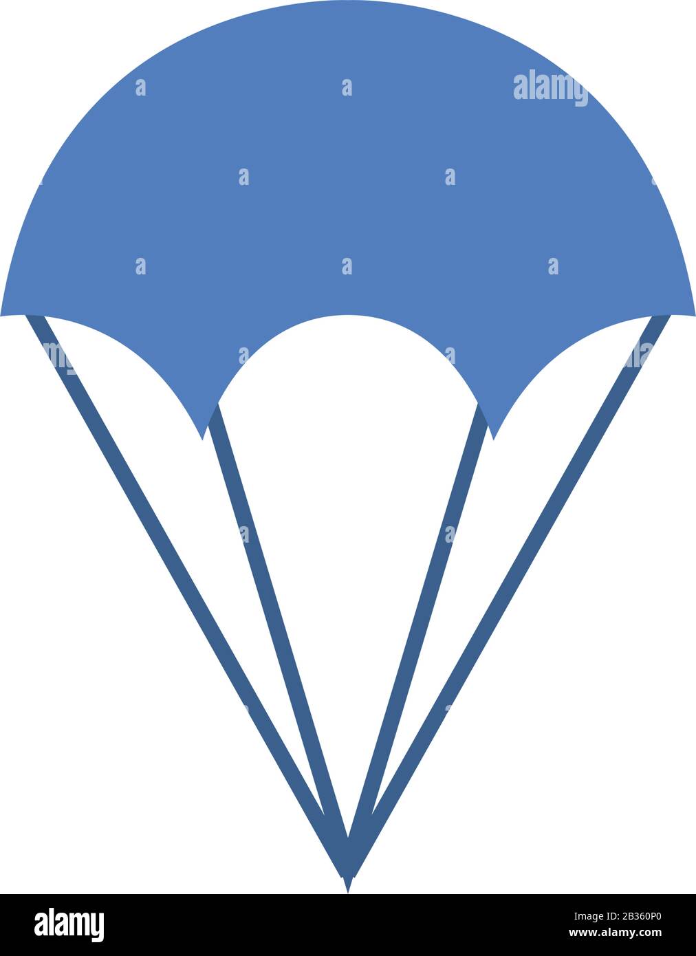 parachute icon illustrated on a white background Stock Vector Image ...