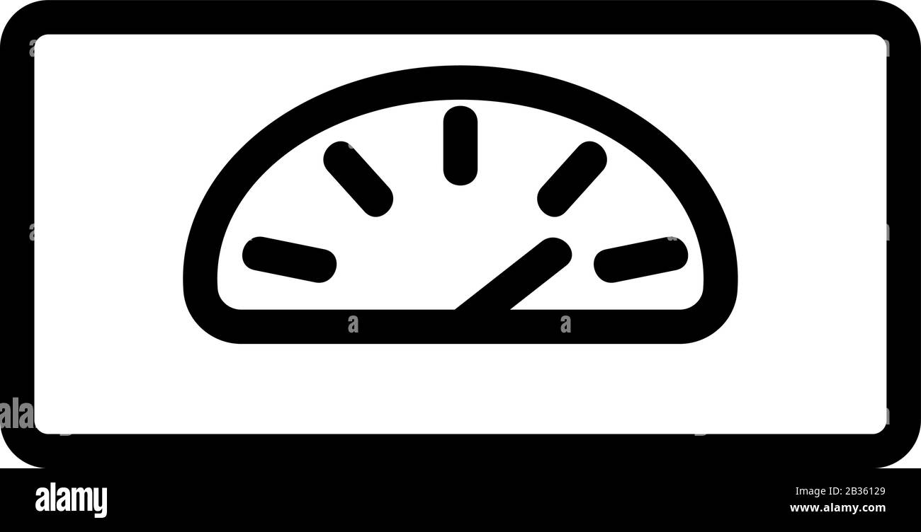 Weight indicator icon vector. Isolated contour symbol illustration ...