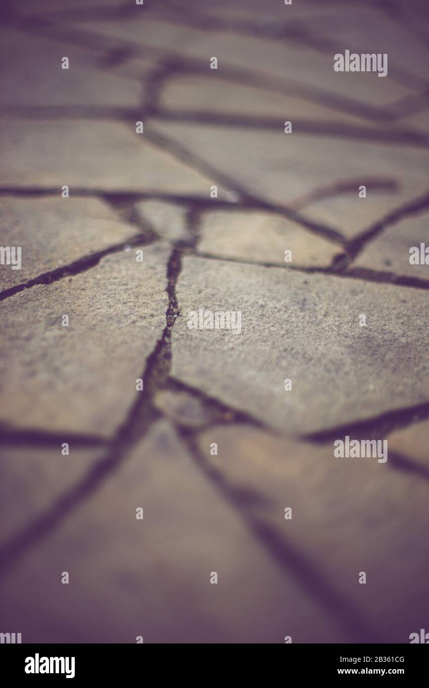 Wild stone pavement floor. Irregular shapes pattern Stock Photo - Alamy