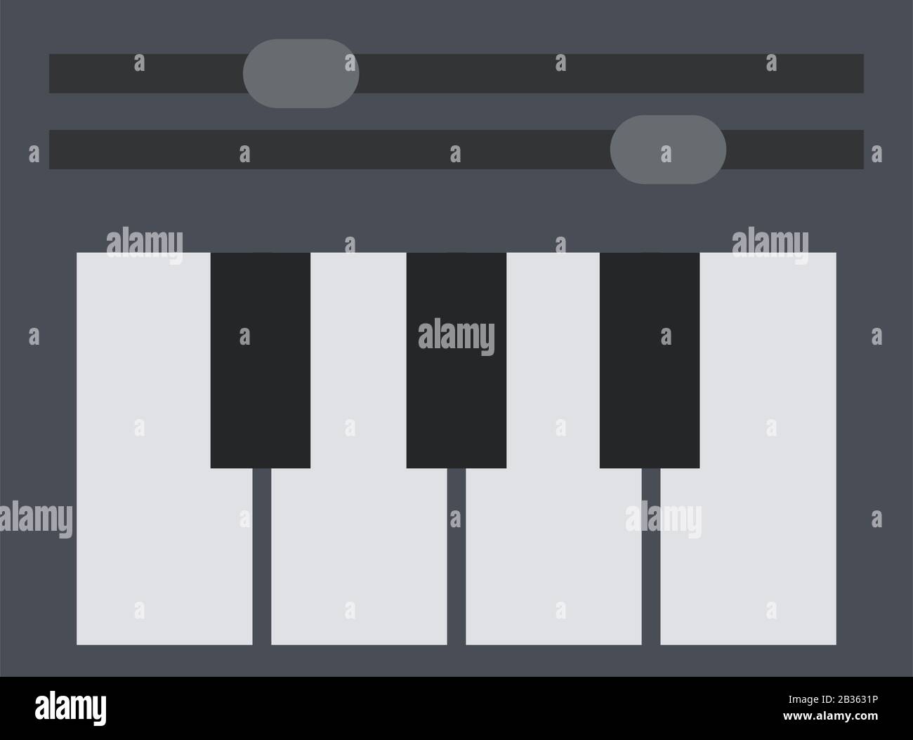 piano icon illustrated on white background Stock Vector Image & Art - Alamy
